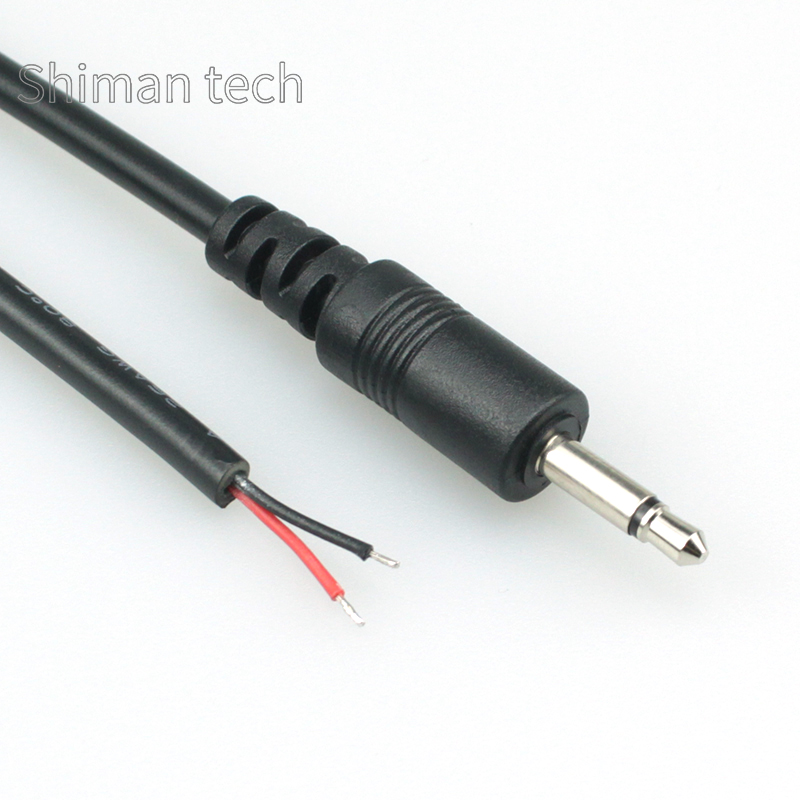 3.5mm ts male mono audio plug to open wire tinned – Shimantech